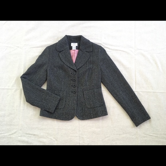 LOFT | Jackets & Coats | Loft Gray Tweed Blazer Xs | Poshmark